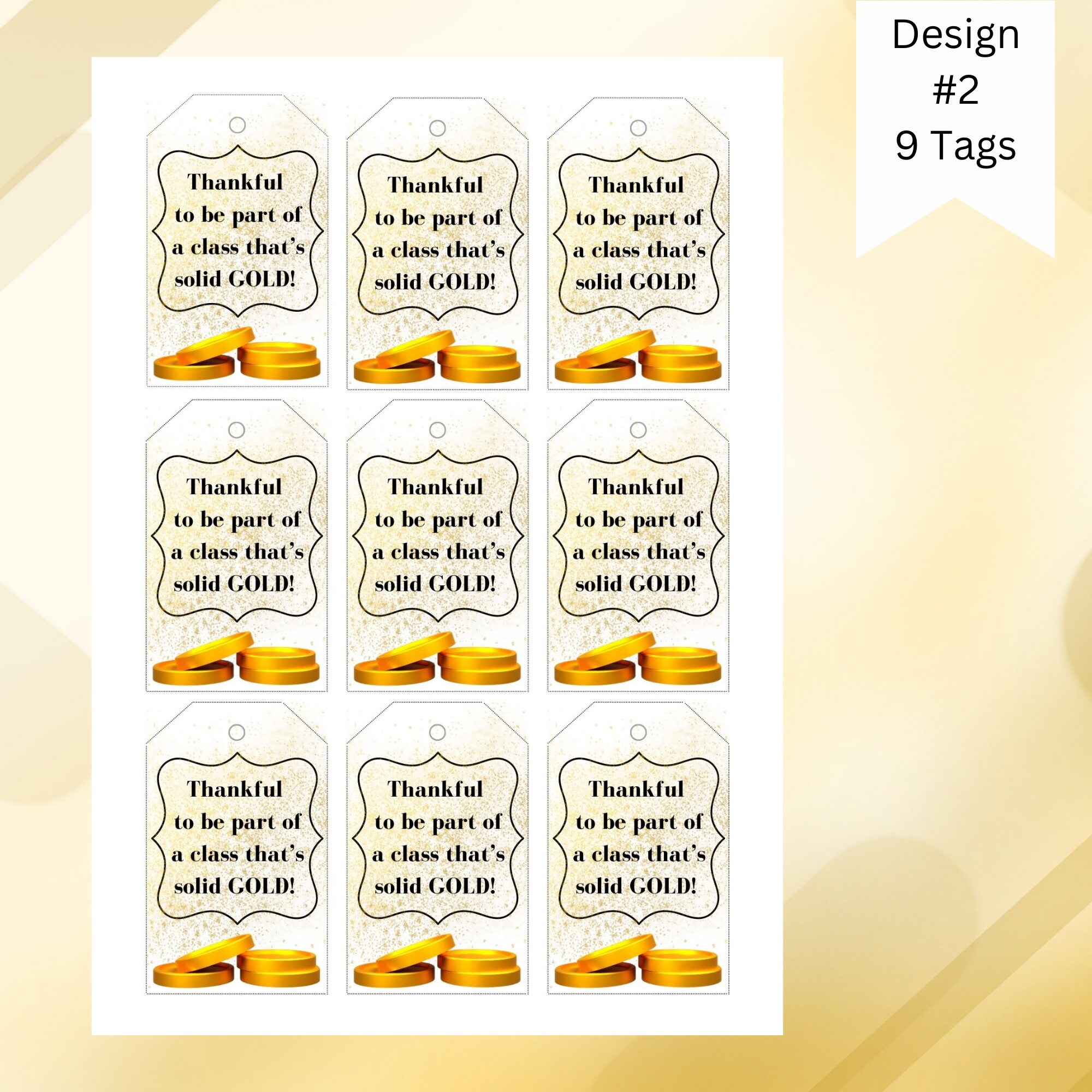 Printable Class Gift Tags | Last Day of School | Gift From Teacher ...