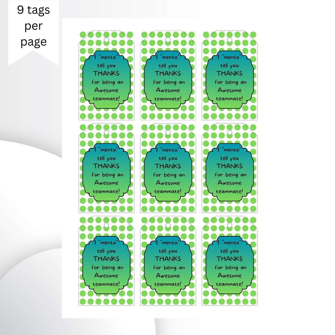 Printable Class Gift Tags Last Day of School Student Appreciation End ...