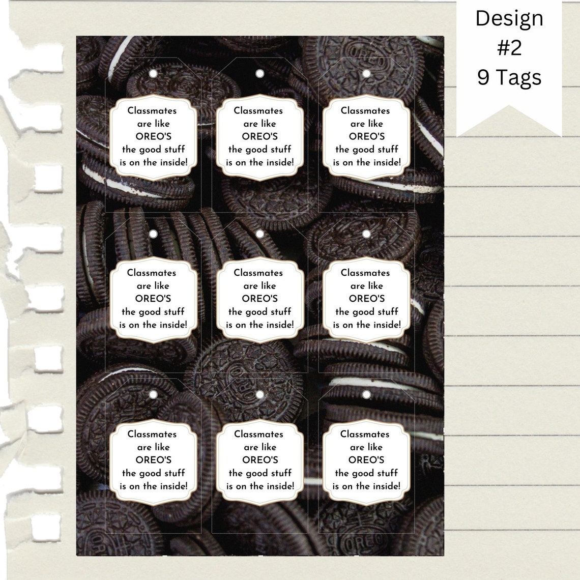 Printable Class Gift Tags | Oreo | Last Day of School | Student Gifts ...