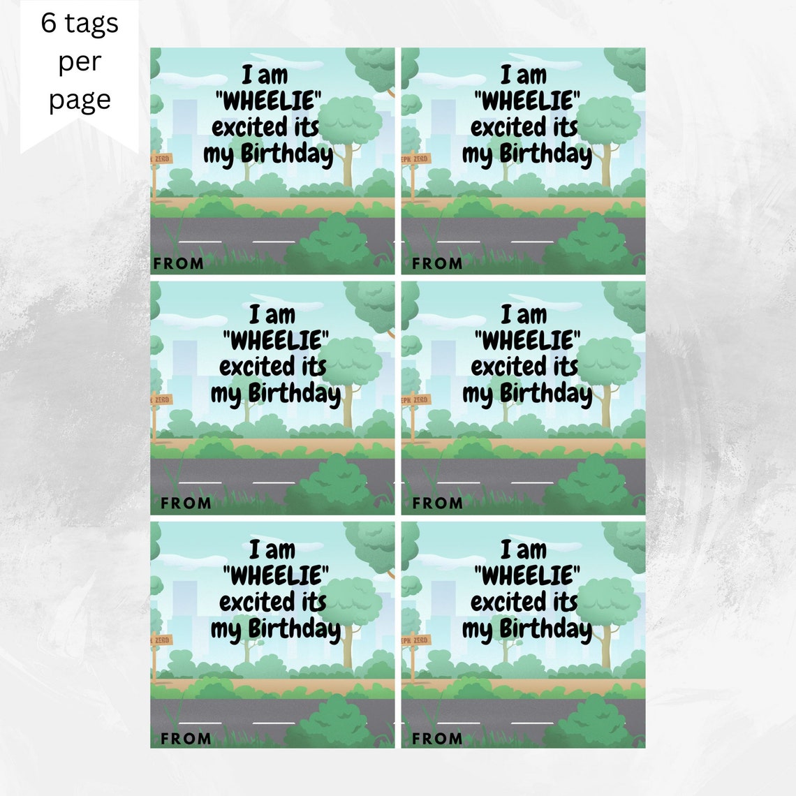 Printable Race Car Favor Tags Race Car Tags Cars Birthday Race Car ...