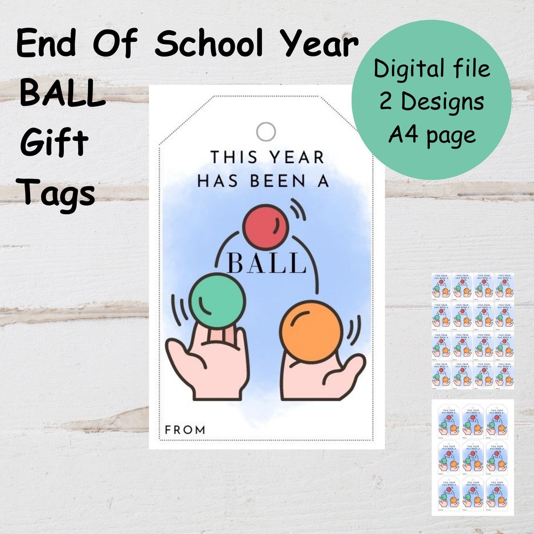 Last Day of School Printable Gift Tags End of School Year - Etsy