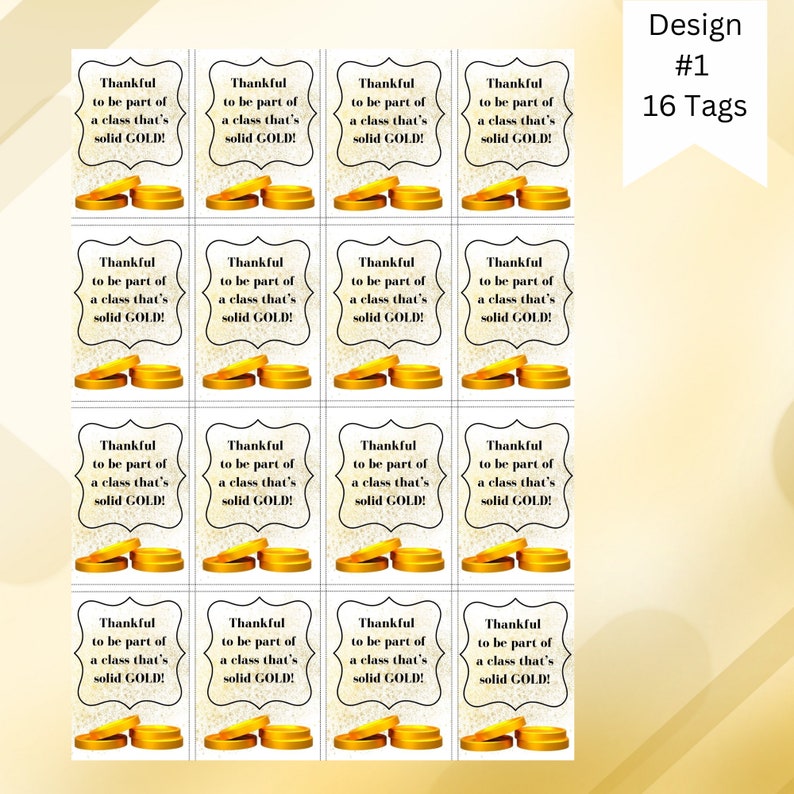 Printable Class Gift Tags | Last Day of School | Gift From Teacher ...