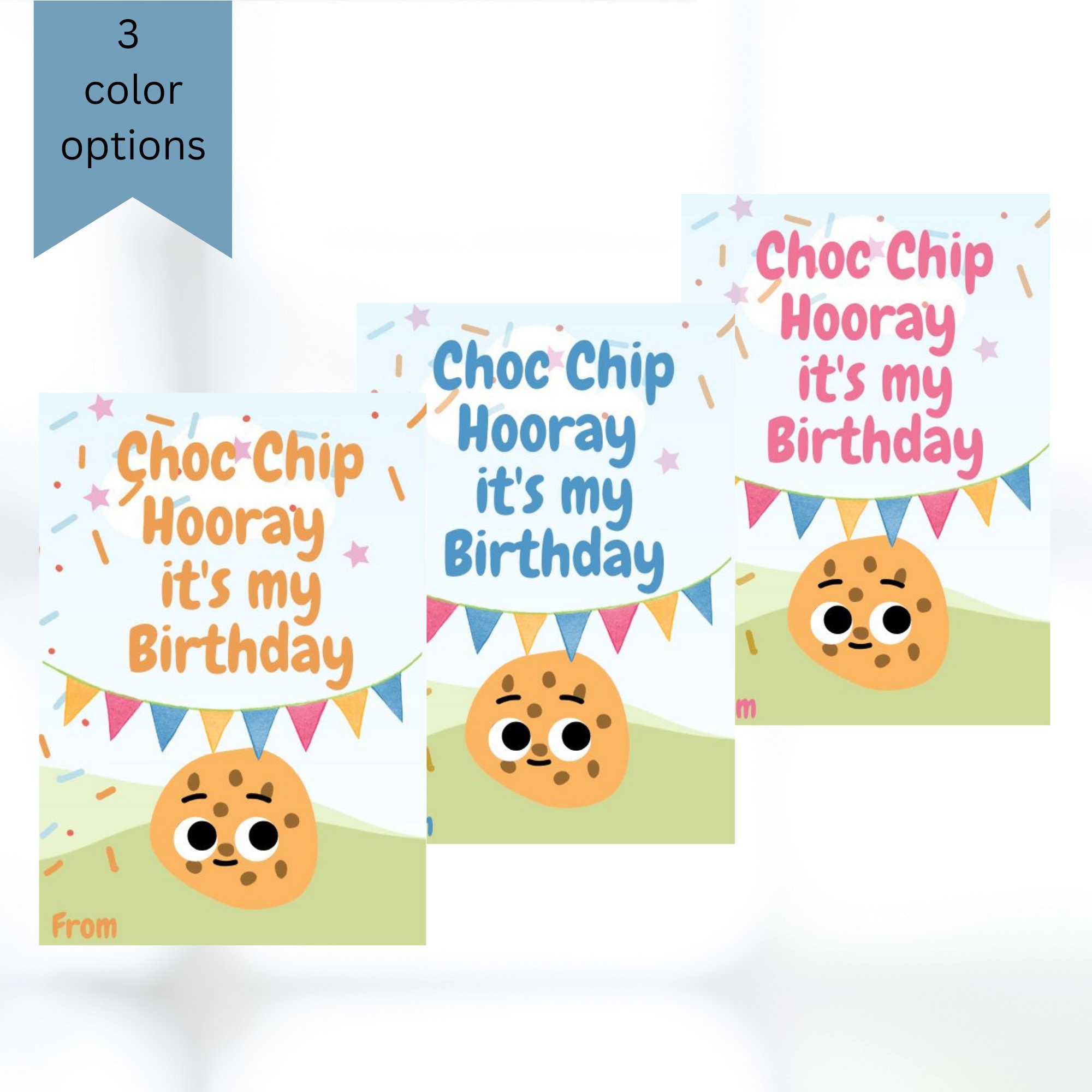 Printable Birthday Tags | Cookie Gift Tag | Cookie Favor Tags ...