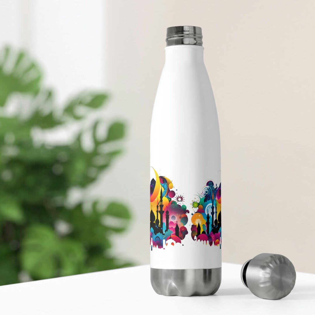 Islamic Theme Water Bottle Stainless Steel Islamic Gifts 20oz Insulated ...
