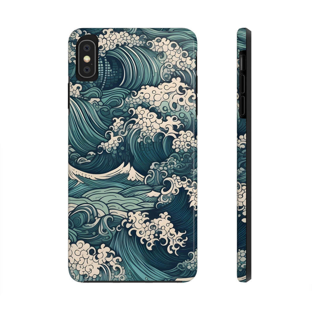 Ocean Wave Pattern, Tough Phone Cases, Case-mate - Etsy
