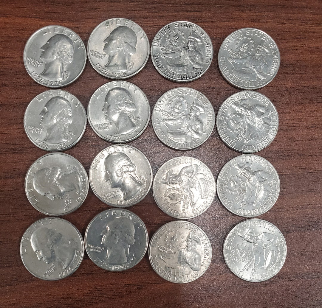 1976 Bicentennial Quarters 10 Dollar Face Value Roll 40ct Full Roll ...