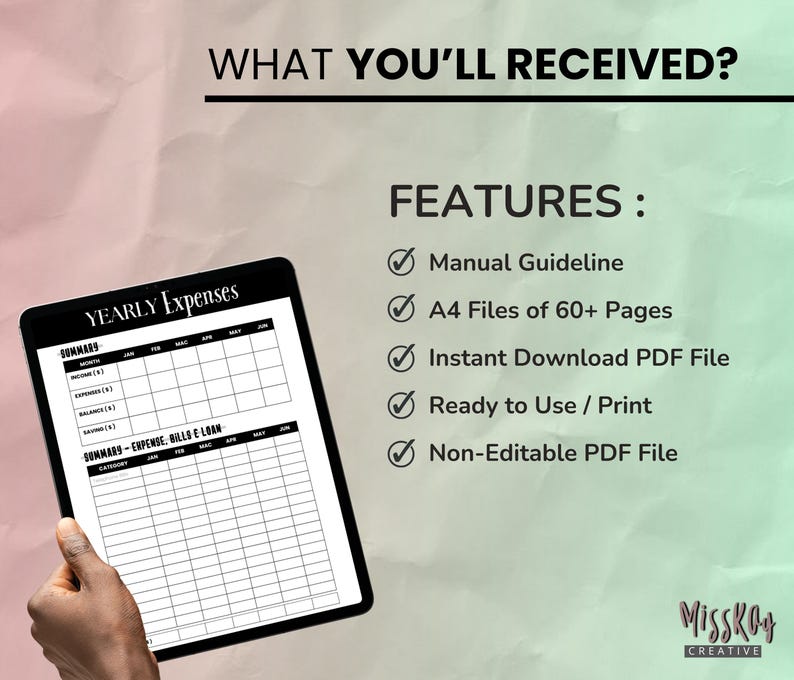 2026 Expense Bill Loan Repayment Record Printable | Small Business | A4 ...