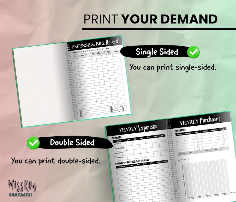 2026 Expense Bill Loan Repayment Record Printable | Small Business | A4 ...