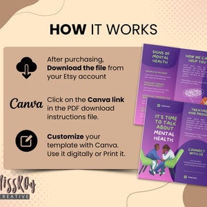 6+ Editable Trifold Flyers Template Pamplets Professional Mental Health ...