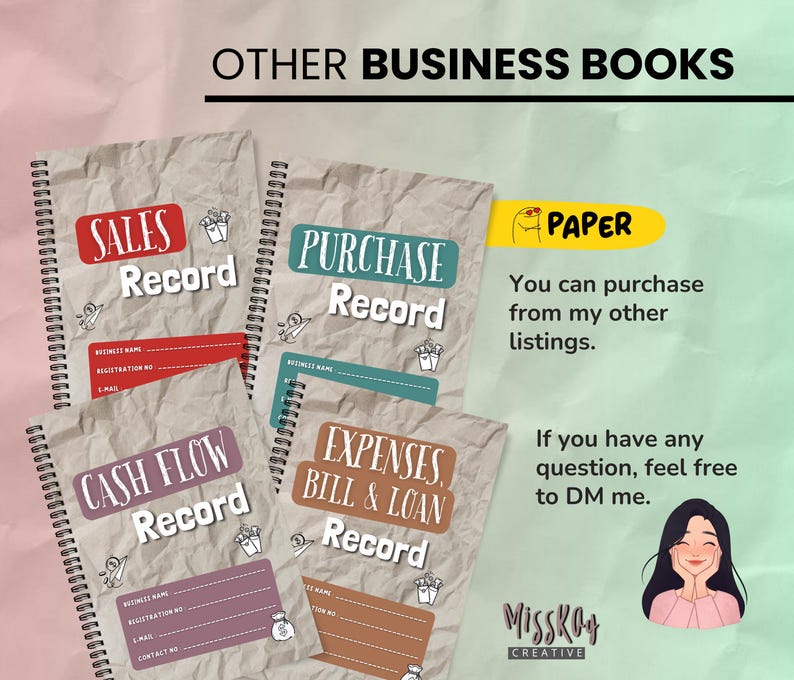 2026 Paper Sales Record Tracker Printable | Small Business Accounting ...