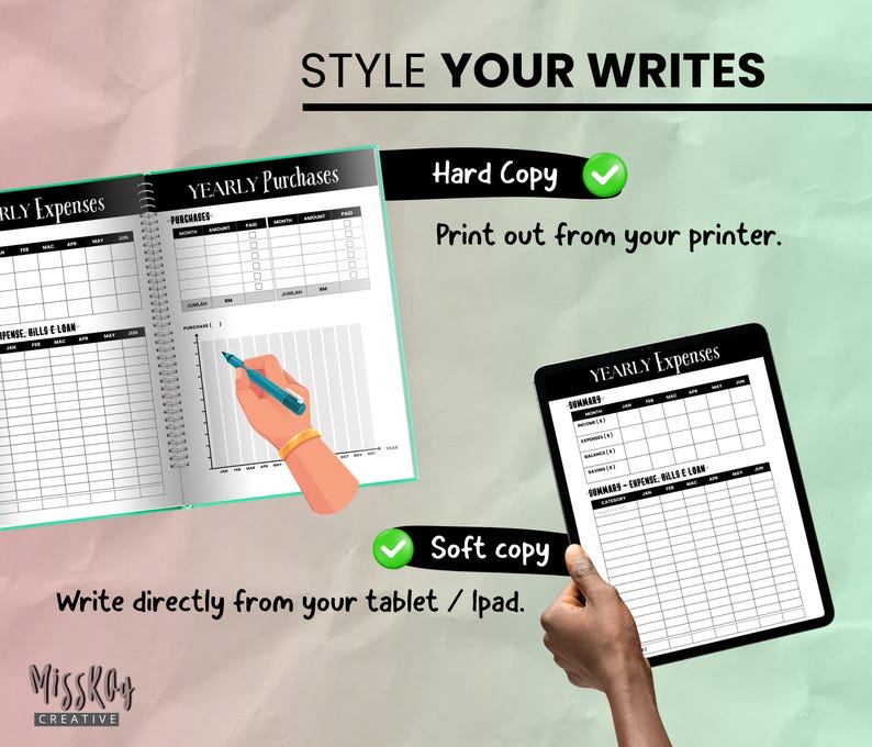 2026 Expense Bill Loan Repayment Record Printable | Small Business | A4 ...