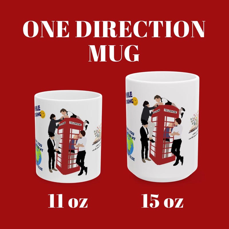 One Direction Mug - Etsy