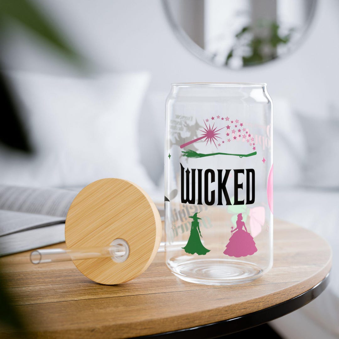 Wicked the Musical Sipper Glass Tumbler Cup, 16oz - Etsy