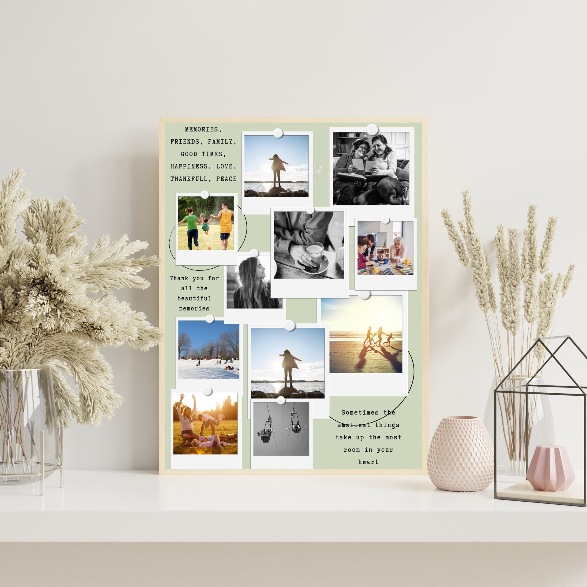 Custom Family Collage Family Wall Art Family Print Framed - Etsy