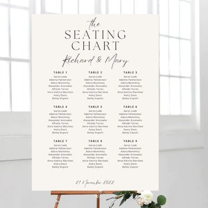 Wedding Table Plan, Wedding Seating Chart, Wedding Seating Plan, Foam ...