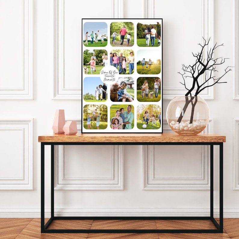 Custom Family Collage, Family Wall Art, Family, Print, Framed Print ...