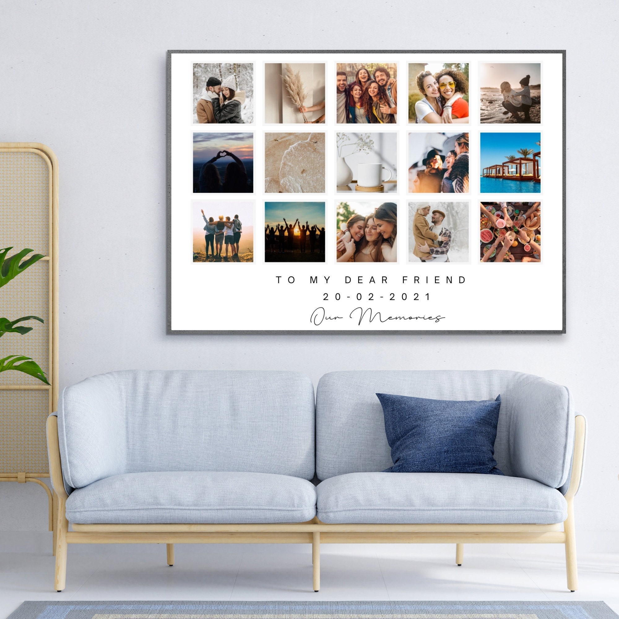 Custom Family Collage Family Wall Art Family Print Framed - Etsy