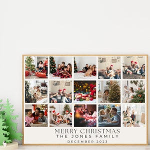 Christmas Family Print, Collage, Gift, Christmas Home Decor, Poster ...