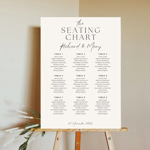 Wedding Table Plan, Wedding Seating Chart, Wedding Seating Plan, Foam ...