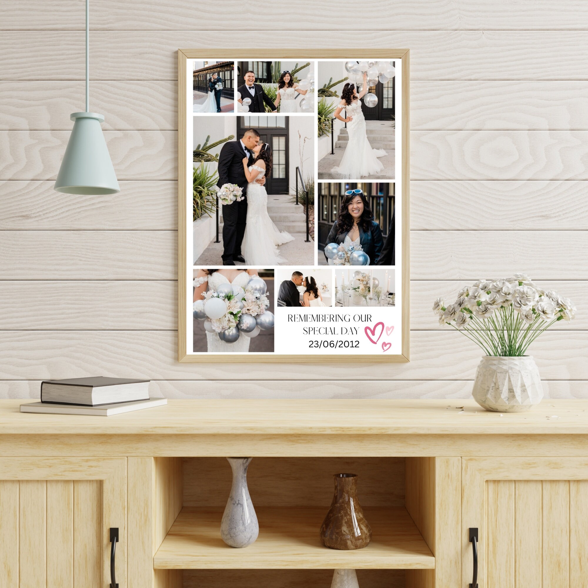 Custom Wedding Collage, Personalized, Anniversary, Wedding, Print ...
