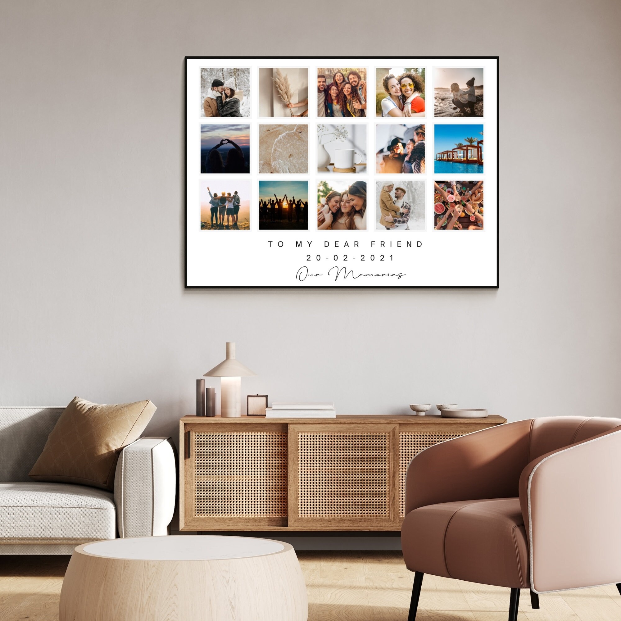 Custom Family Collage Family Wall Art Family Print Framed - Etsy