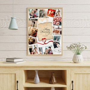Custom Wedding Collage, Personalized, Anniversary, Wedding, Print ...