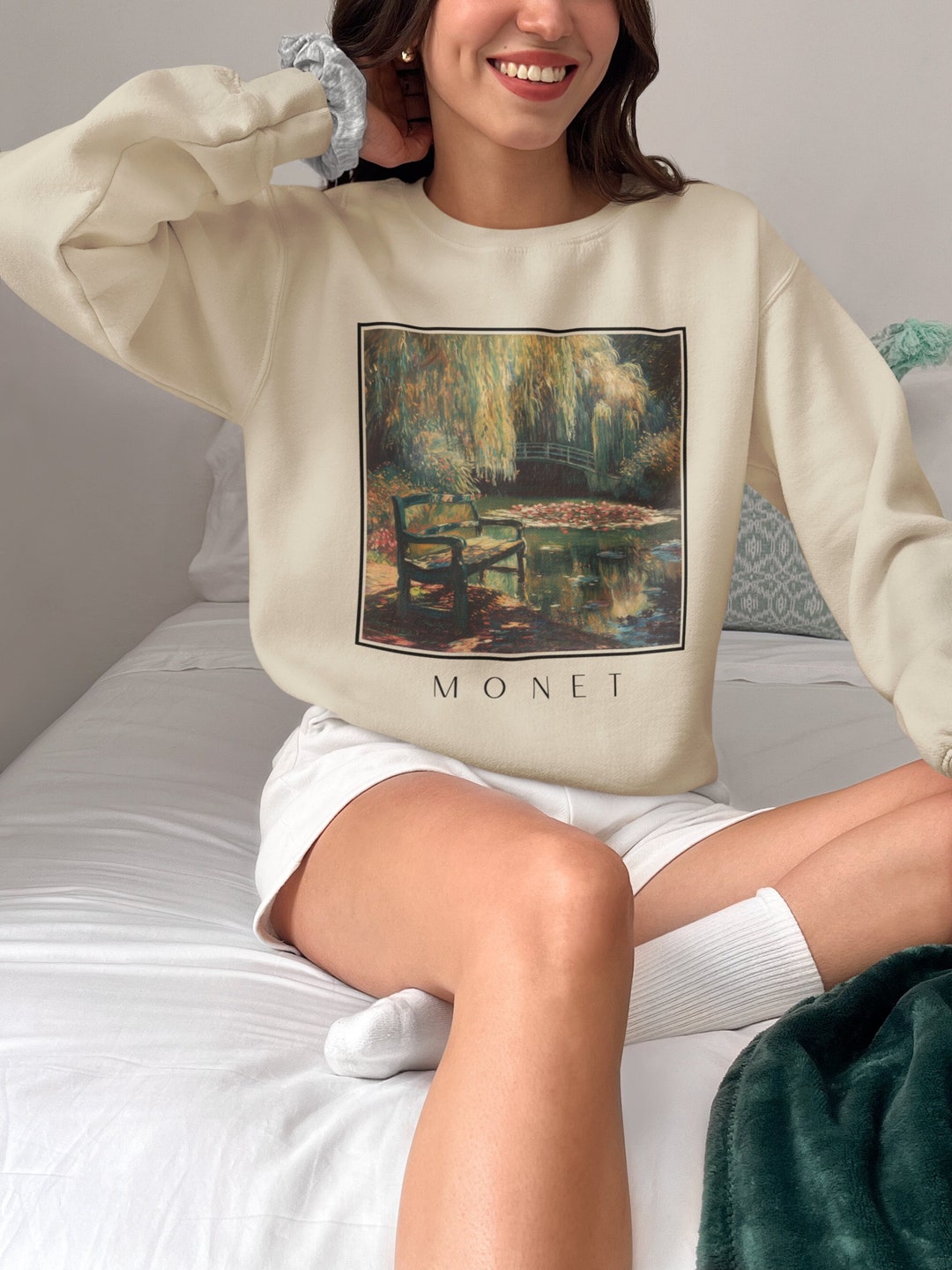 Claude Monet Famous Painter Sweatshirt, Monet Sweatshirt Artist ...