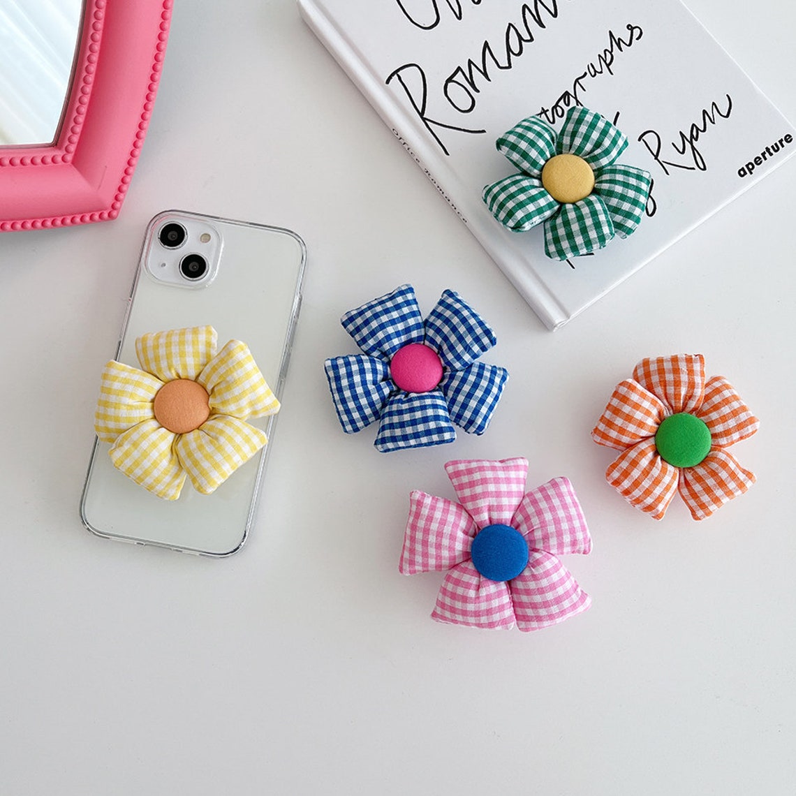 Daisy Flower Cushion Phone Grip, Phone Stand, Phone Holder - Etsy