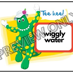 Wiggles Themed Party Food Labels - Etsy Canada