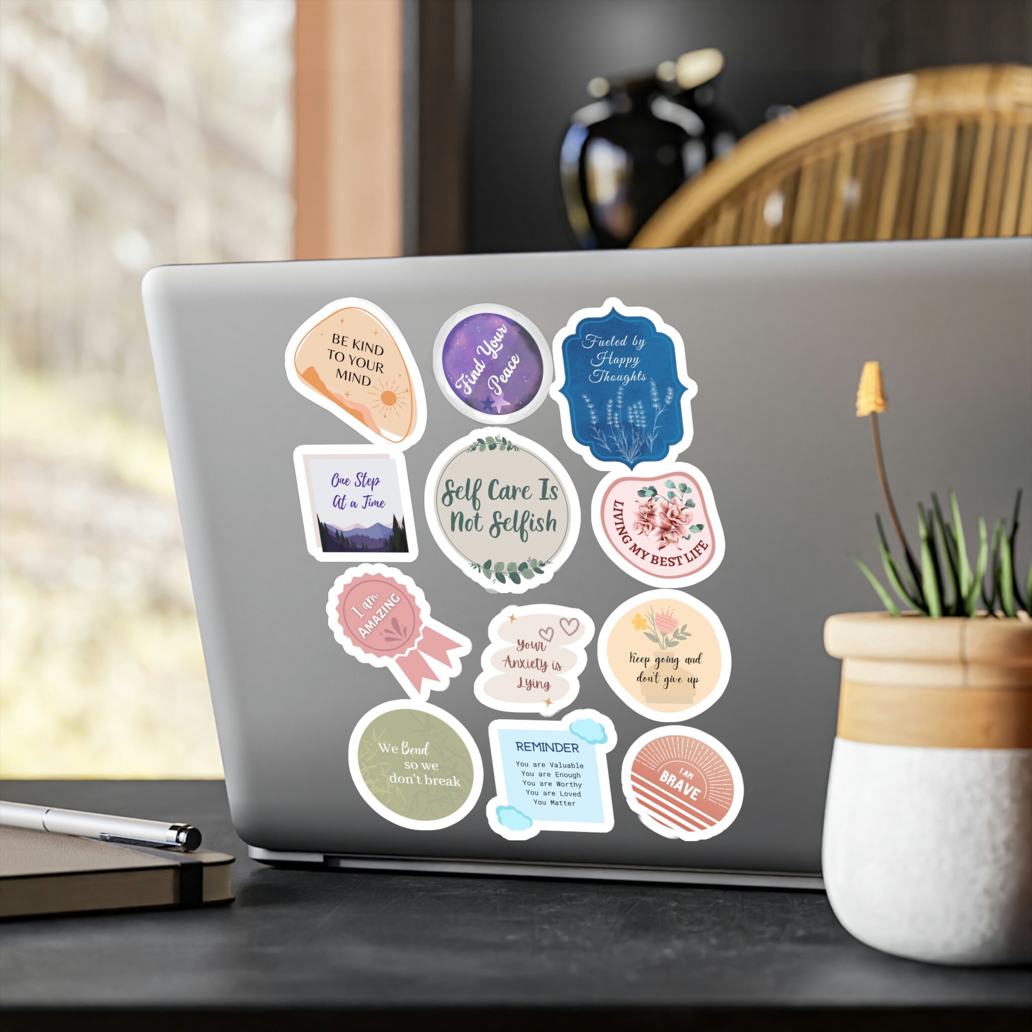 Positive Affirmations Sticker Pack: Mindfulness, Envision Positive - Etsy