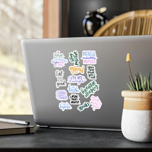 Positive Affirmations Sticker Pack | Mental Health Awareness | Laptop ...
