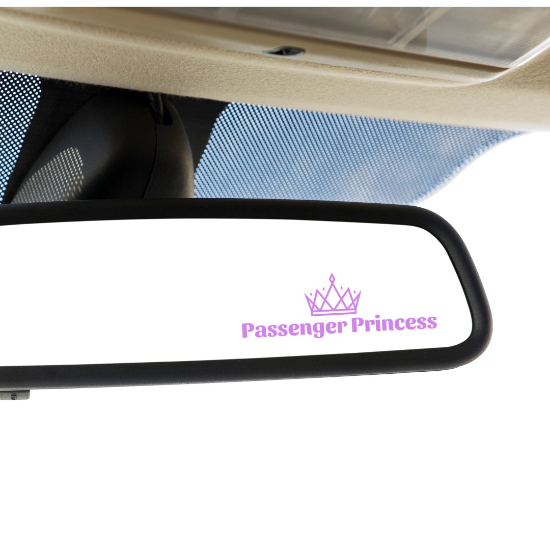 Passenger Princess Sticker | Car Mirror Decal | Humor Funny - Etsy