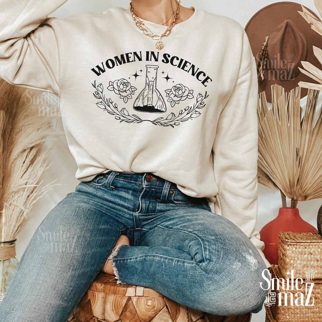 Women in Science Sweater | Women Empowerment Feminist Women in STEM - Etsy