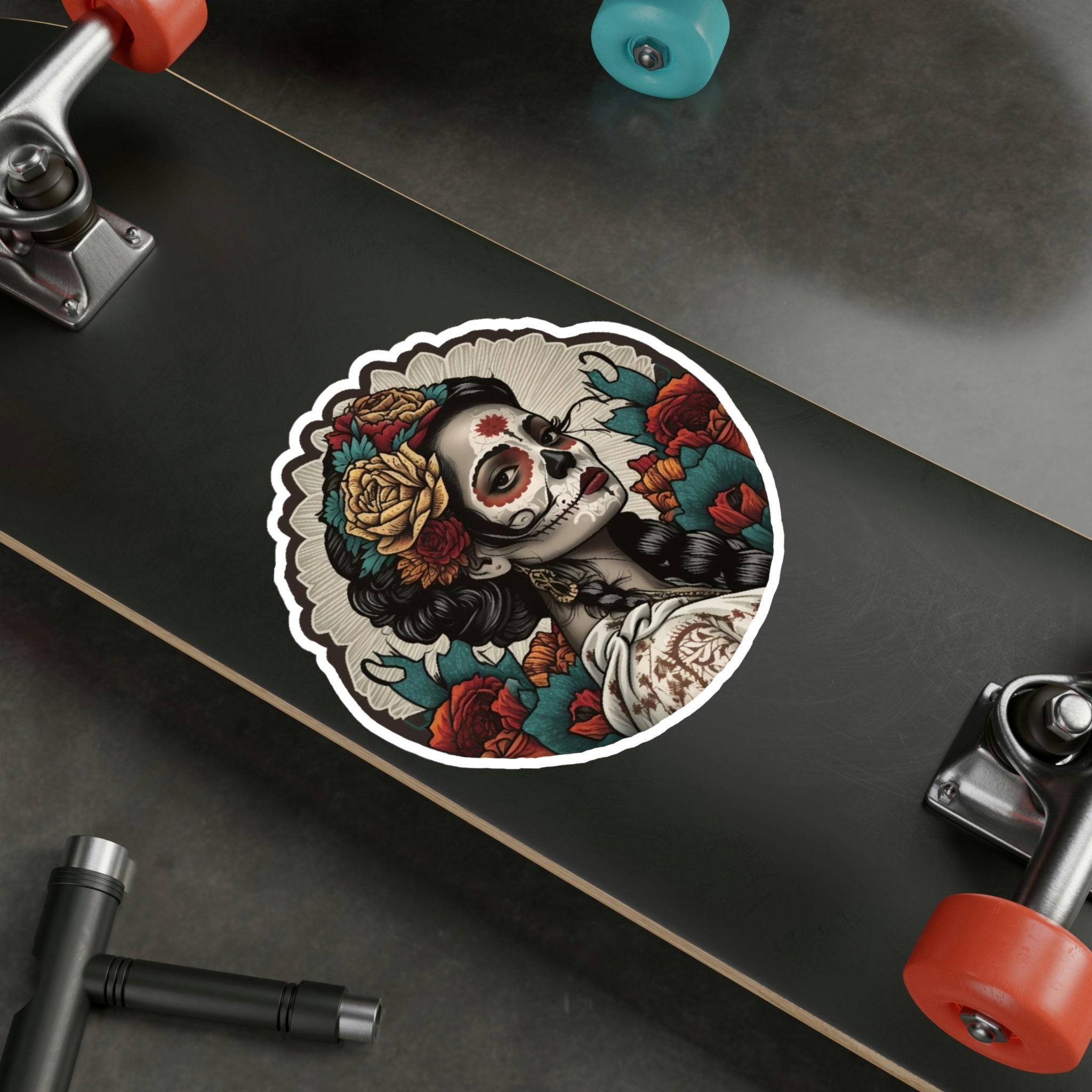 La Catrina Sticker Dia De Los Muertos High Quality - Etsy