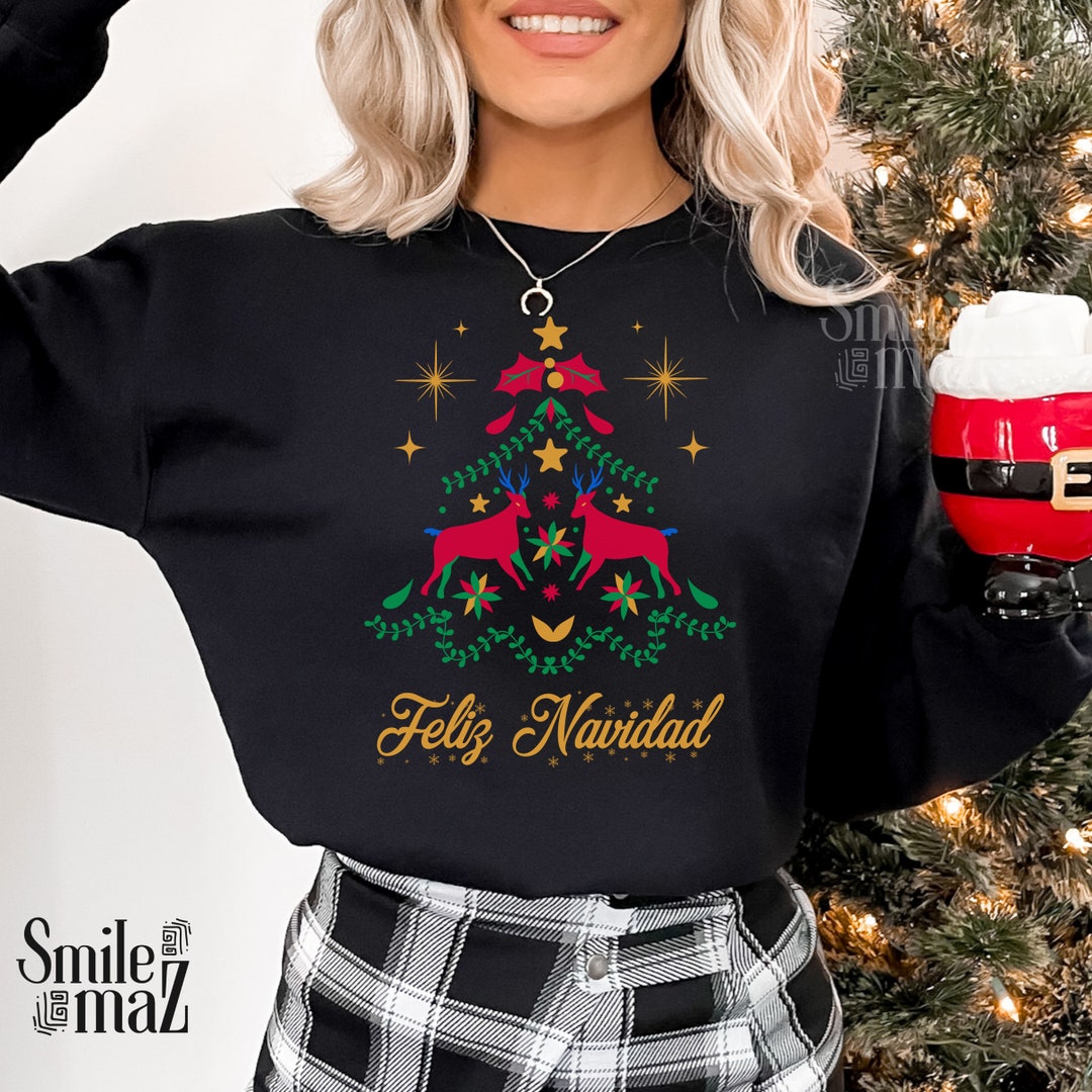 Feliz Navidad Sweatshirt: Latino Christmas Sweater - Etsy