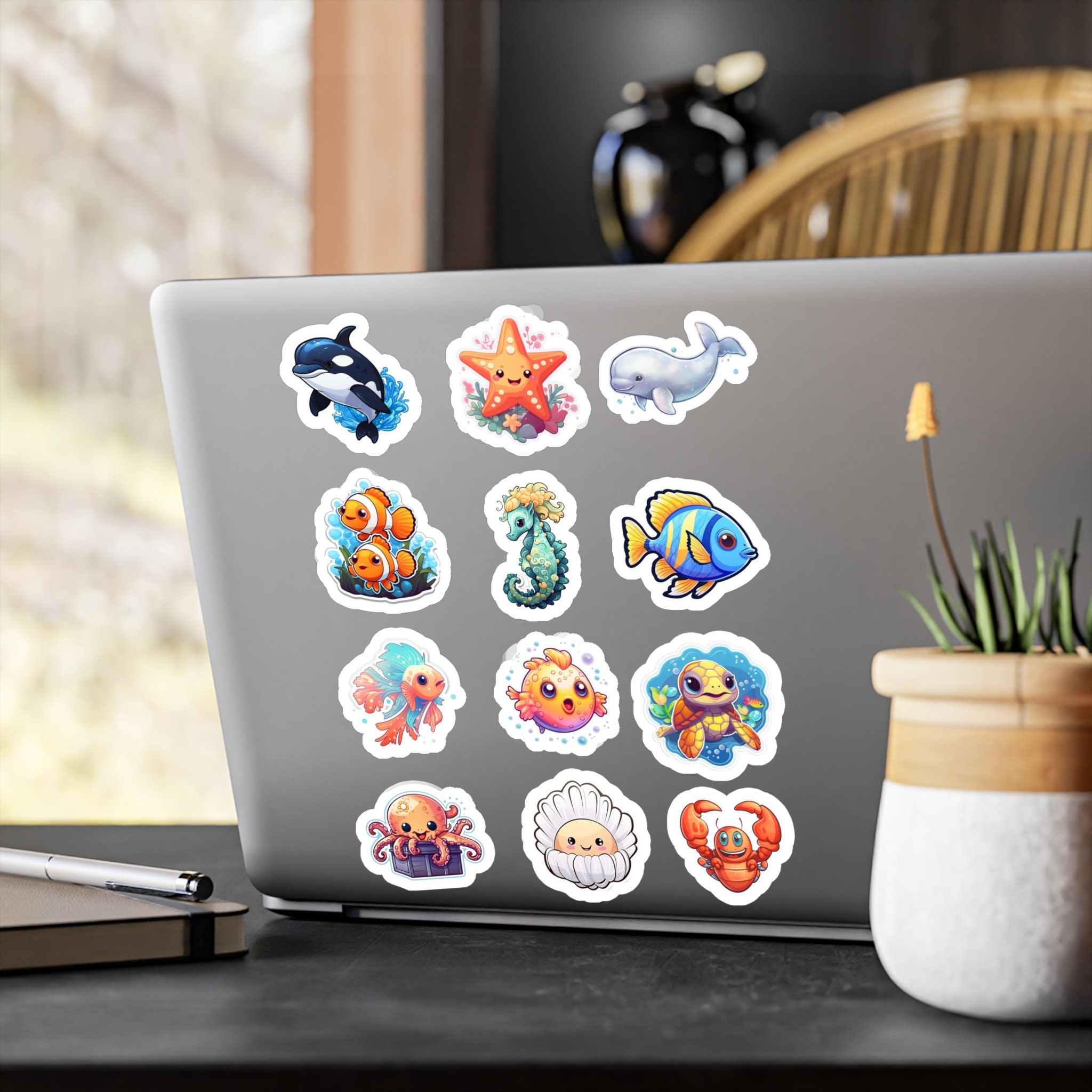 Underwater Sea Creatures Sticker Pack | Cute Sea Animals | High Quality ...