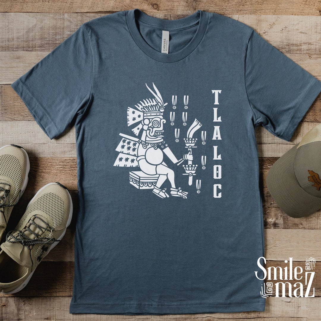 Ancient Tlaloc Aztec Shirt Graphic Tee | Gift for Him , Camisa Para ...