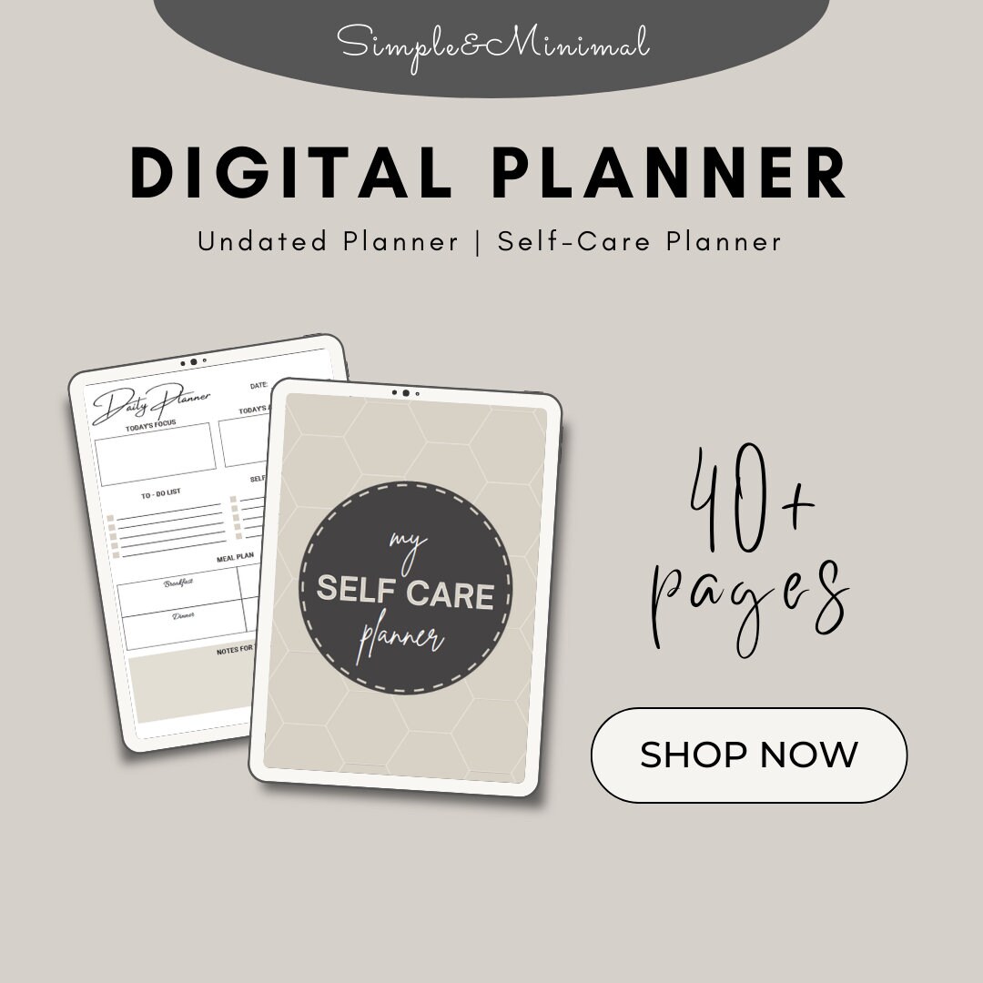Digital Planner, the ULTIMATE 'THAT GIRL' Planner. Self Care Planner ...