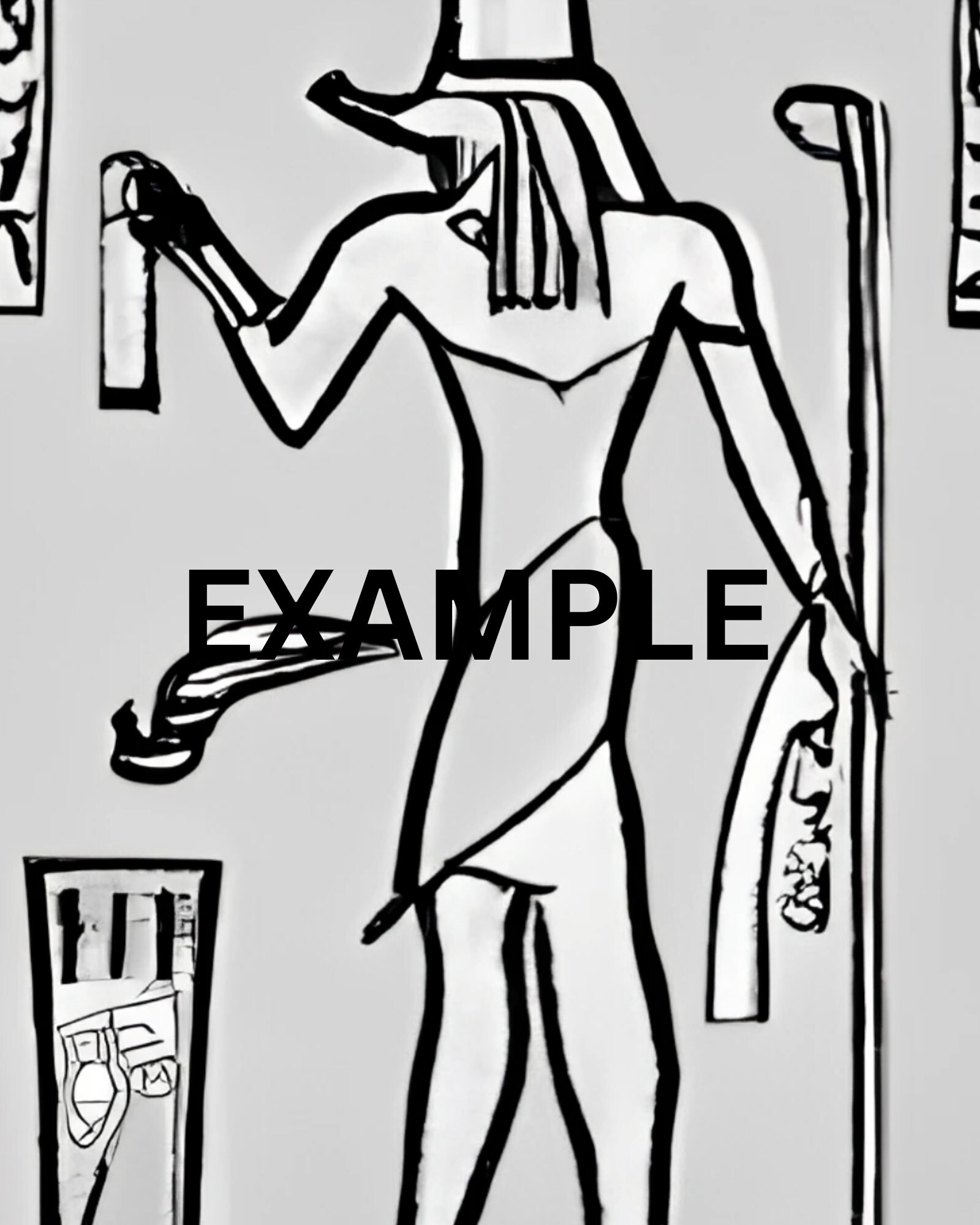Anubis the God of Embalming Coloring Page - Etsy