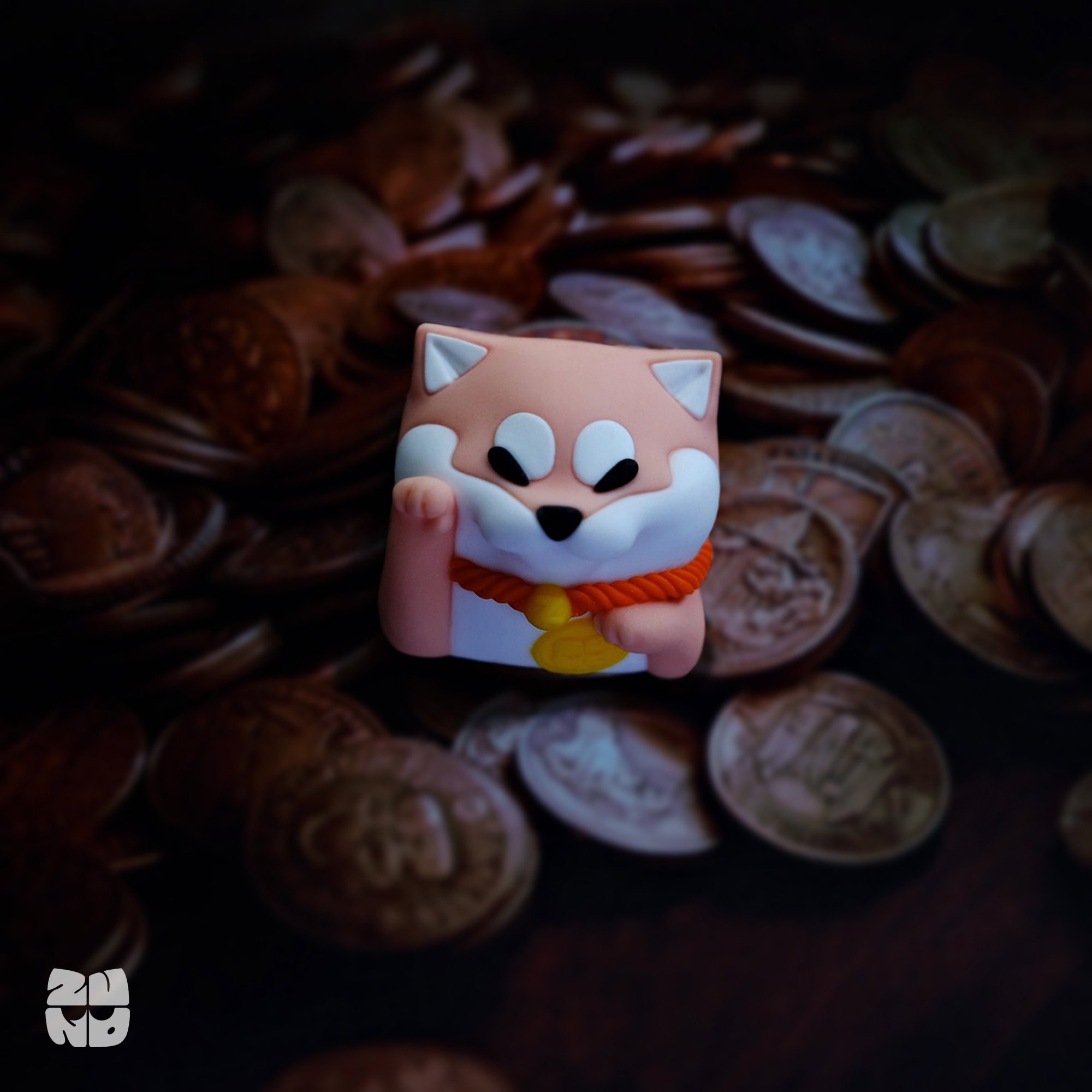 Maneki Shiba - Artisan Keycap - Etsy