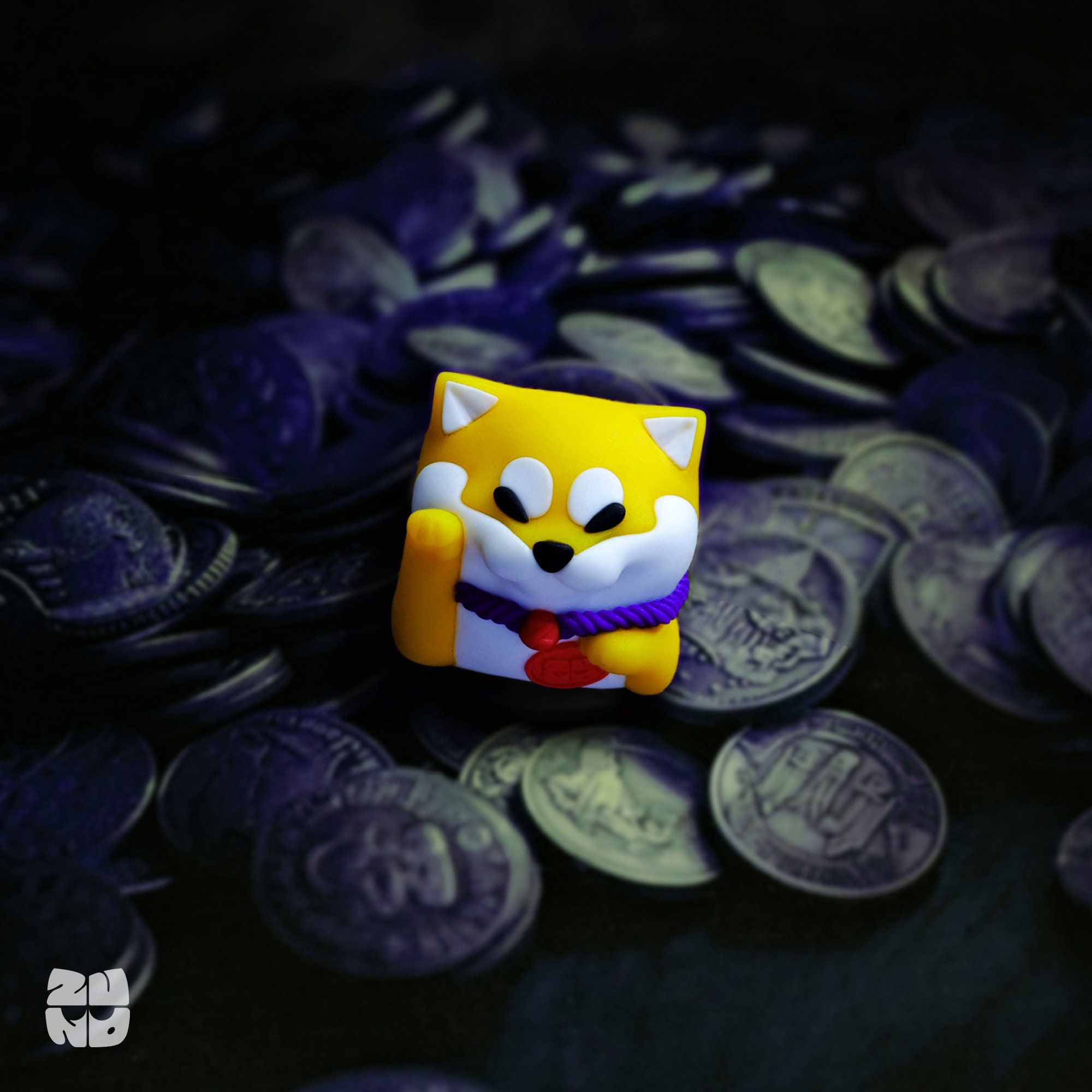 Maneki Shiba - Artisan Keycap - Etsy