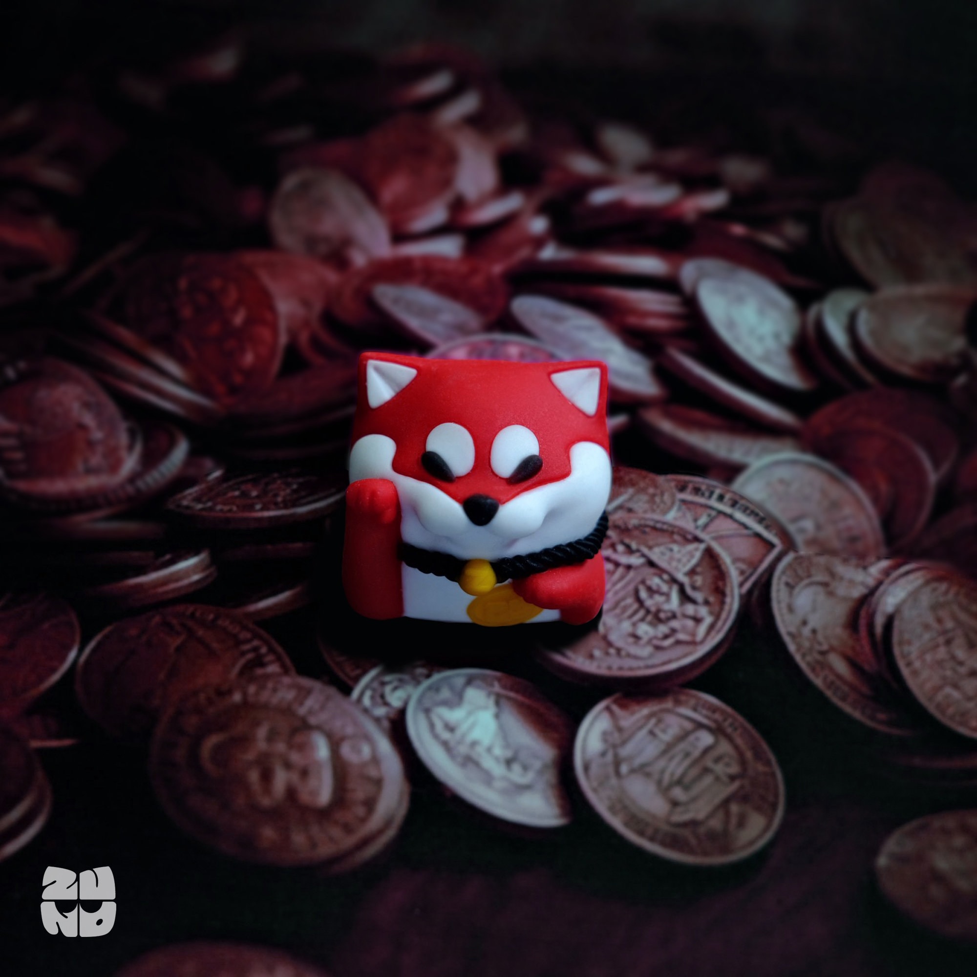 Maneki Shiba - Artisan Keycap - Etsy