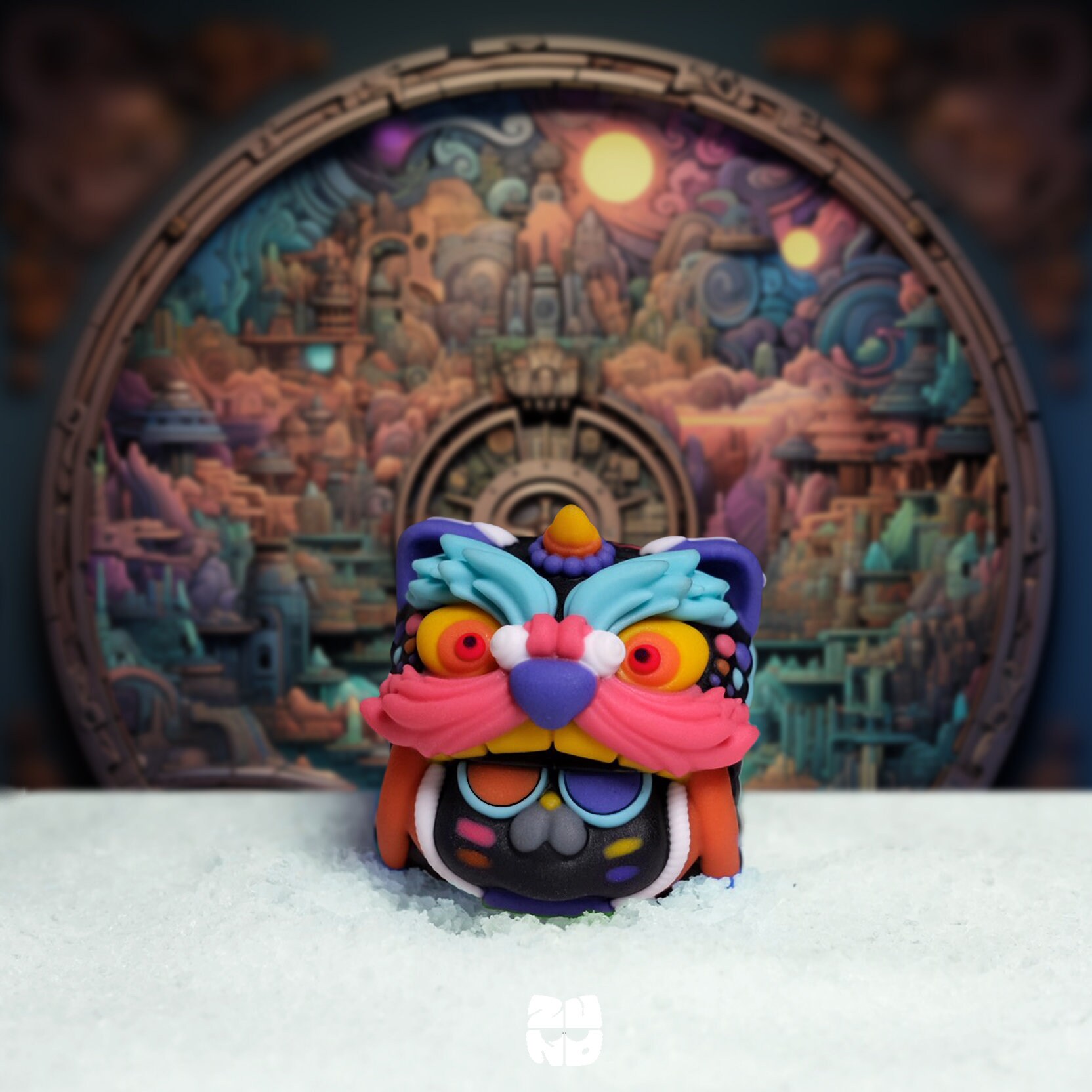 Zuno Lion Dance - Artisan Keycap - Etsy