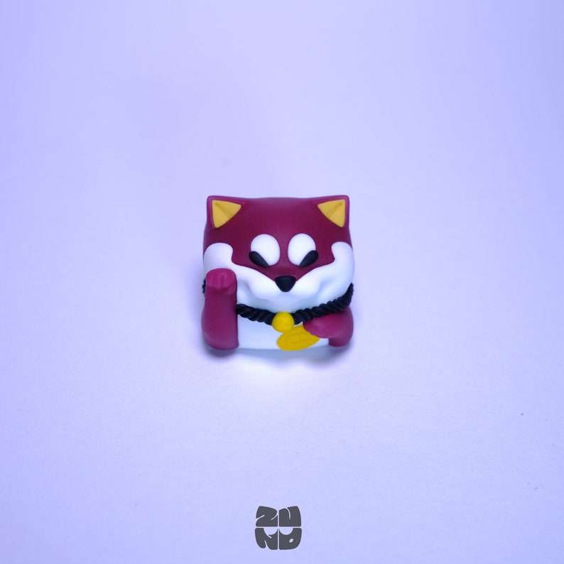 Maneki Shiba Artisan Keycap - Etsy