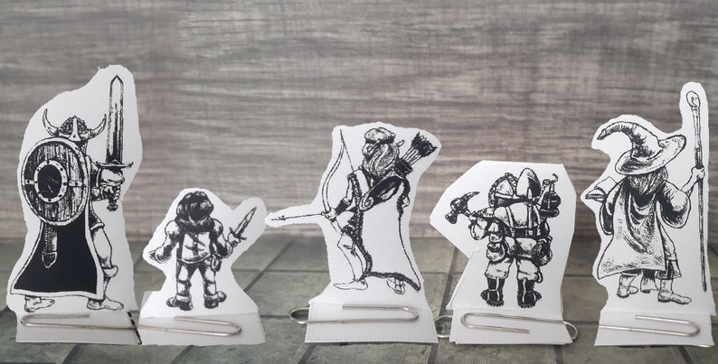 Old School Rovers Classic Fantasy Tabletop Roleplaying Paper Miniatures ...