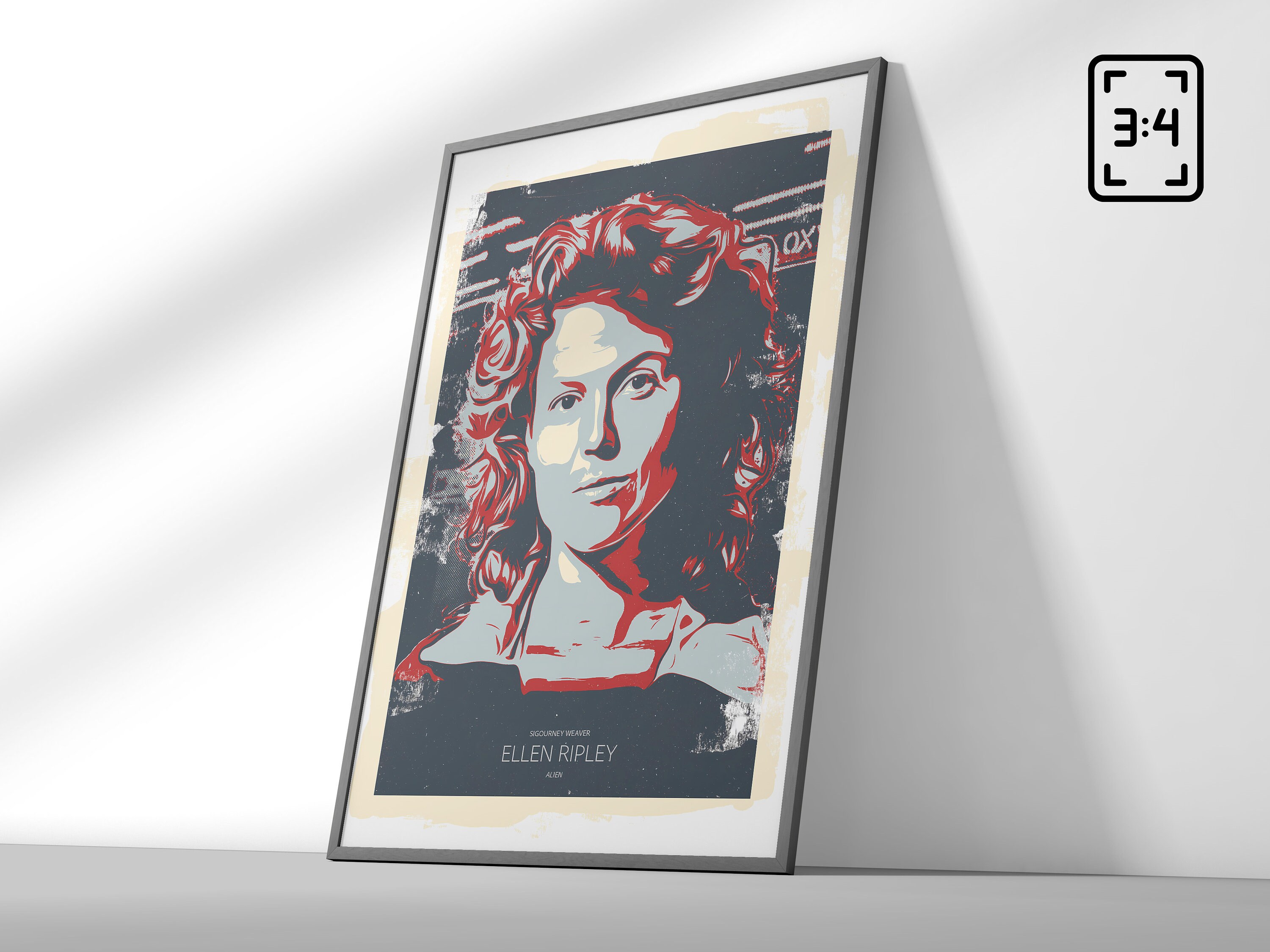 Ellen Ripley Alien Iconic Movie Characters Poster - Etsy