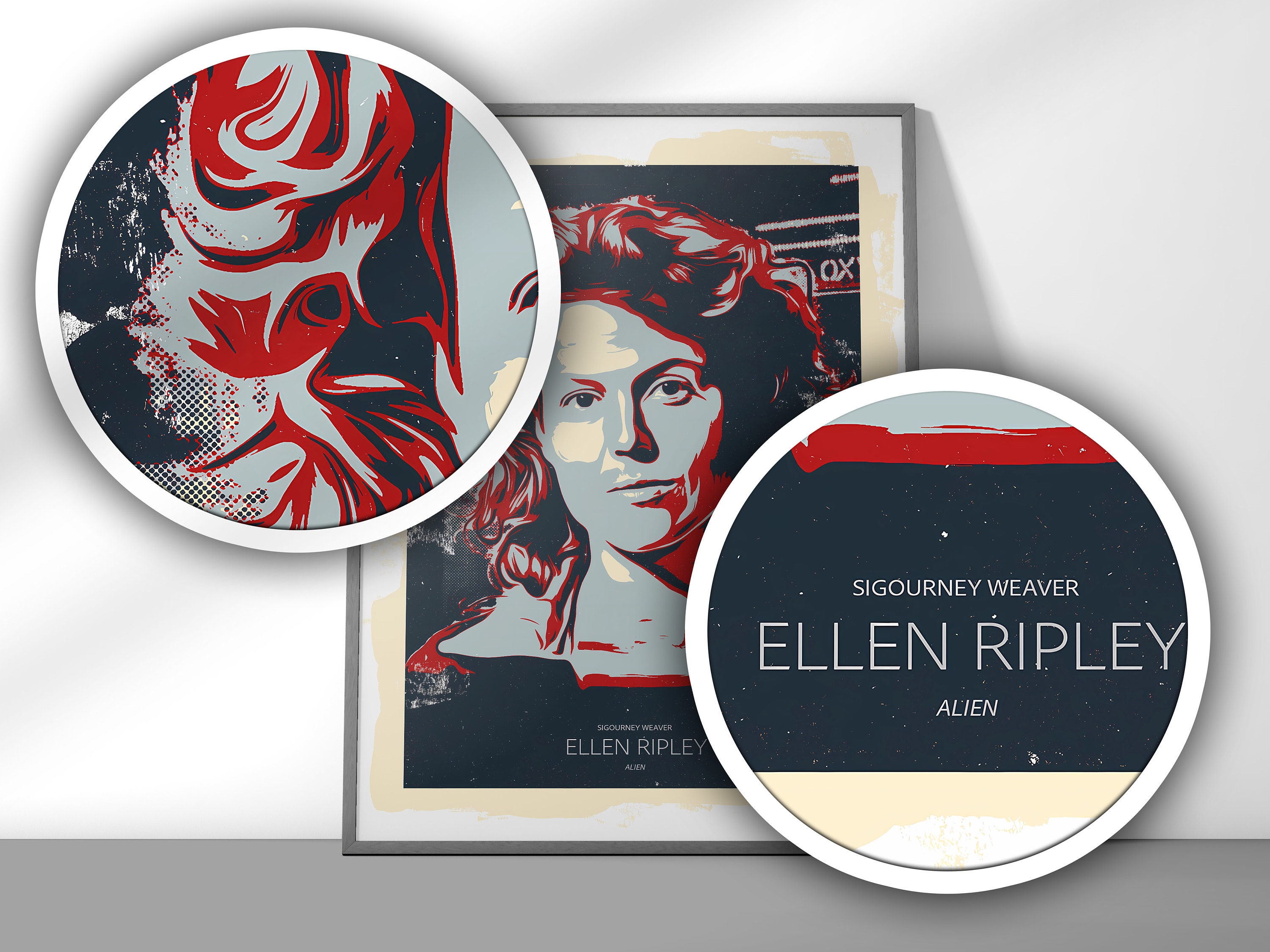 Ellen Ripley Alien Iconic Movie Characters Poster - Etsy