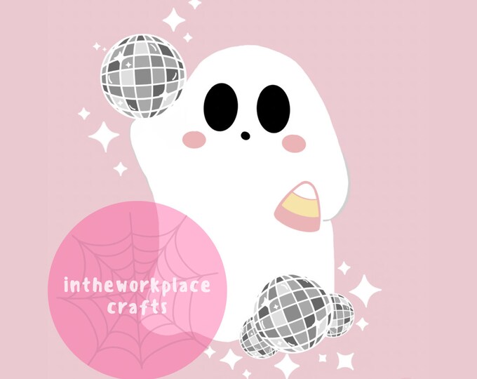 Disco Ghost With Big Eyes - Etsy