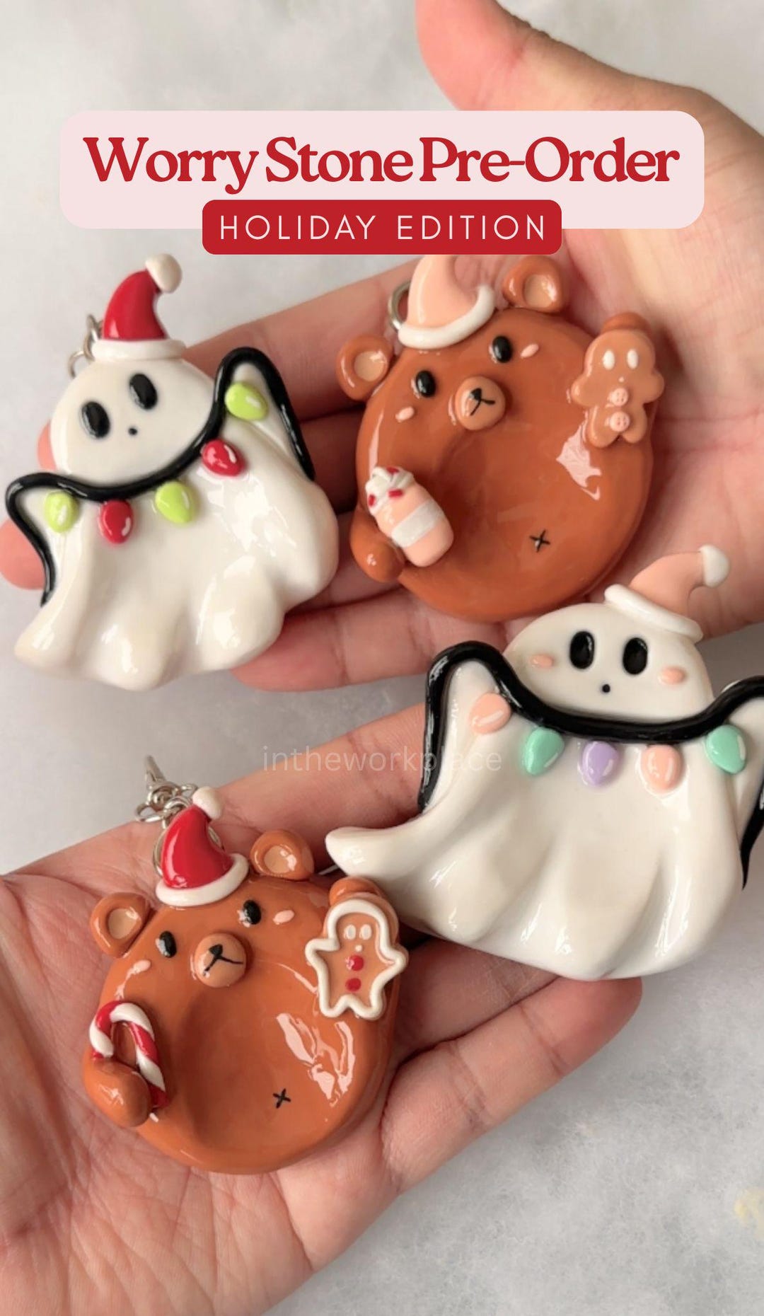 Worry Stone (holiday Edition) PRE-ORDER - Etsy