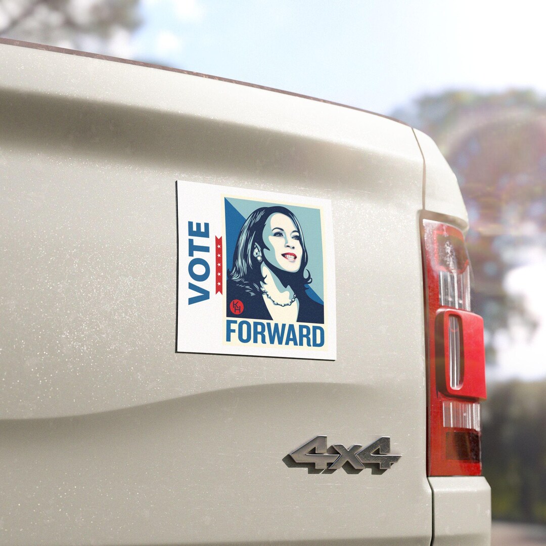 Kamala Harris Forward, Vote Car Bumper Magnet Political Car Bumper ...